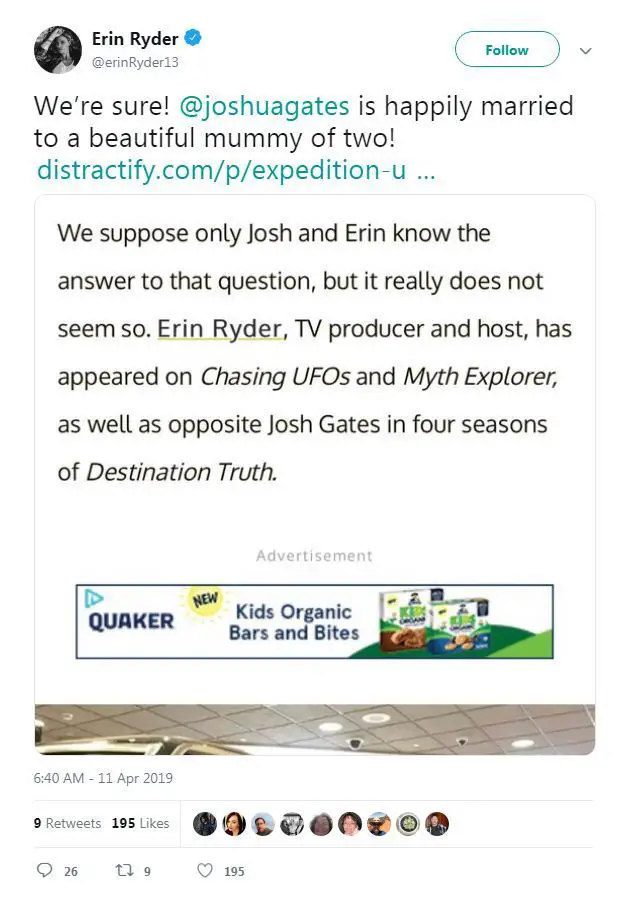 Erin Ryder Married Status Now, Facts On Husband, Today, Bio