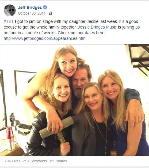Jeff Bridges Family: Wife Love Brings Back Faith In Love