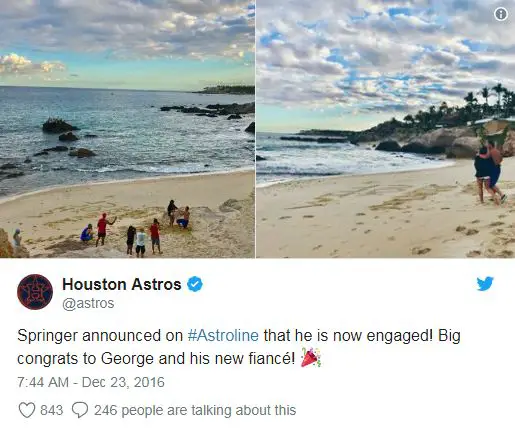 George Springer Turned Girlfriend To Wife In Romantic Way | Here's How