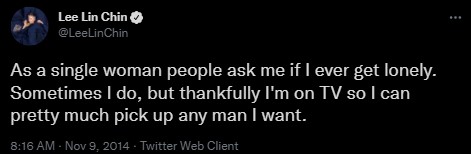 Seems Like Lee Lin Chin Won't Get Married! No Matter at What Age